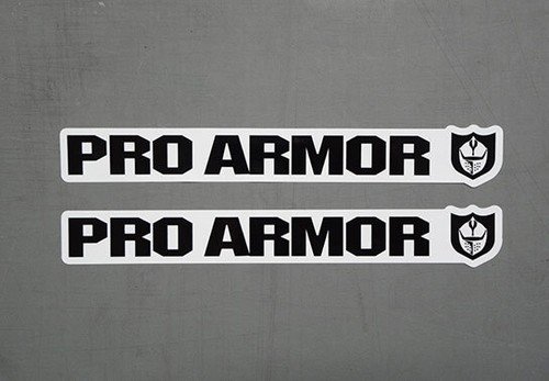 2x Pro Armor Black decals stickers logo VMX RZR BRP Can AM Quad Polaris ...