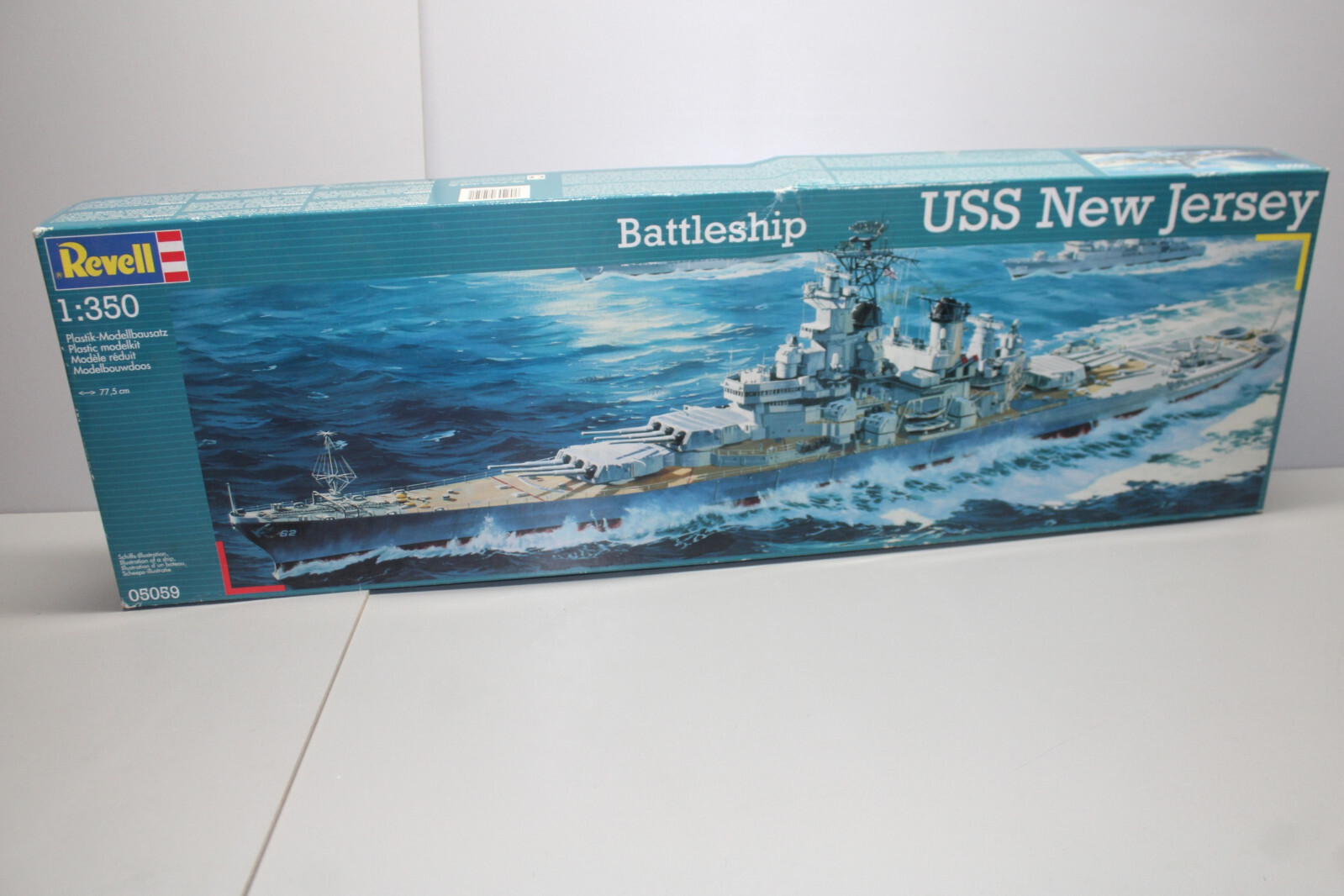 Revell+05059+Kit+Battle+Ship+Uss+New+Jersey+1+3+50+Boxed for sale ...