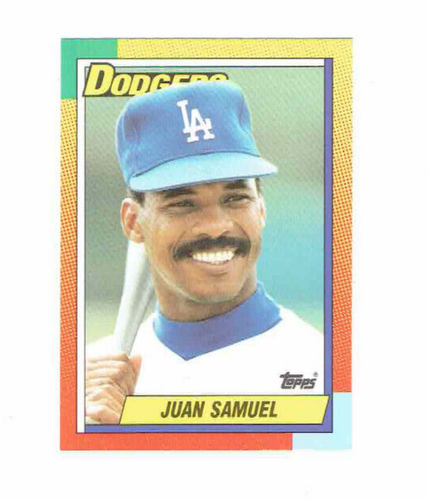 Juan Samuel Dodgers 2B #109T Topps 1990 Baseball Card | eBay