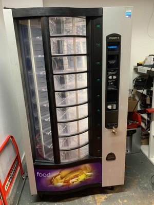 Crane Shopper 2 refrigerated vending machine with Coin Mech payment ...