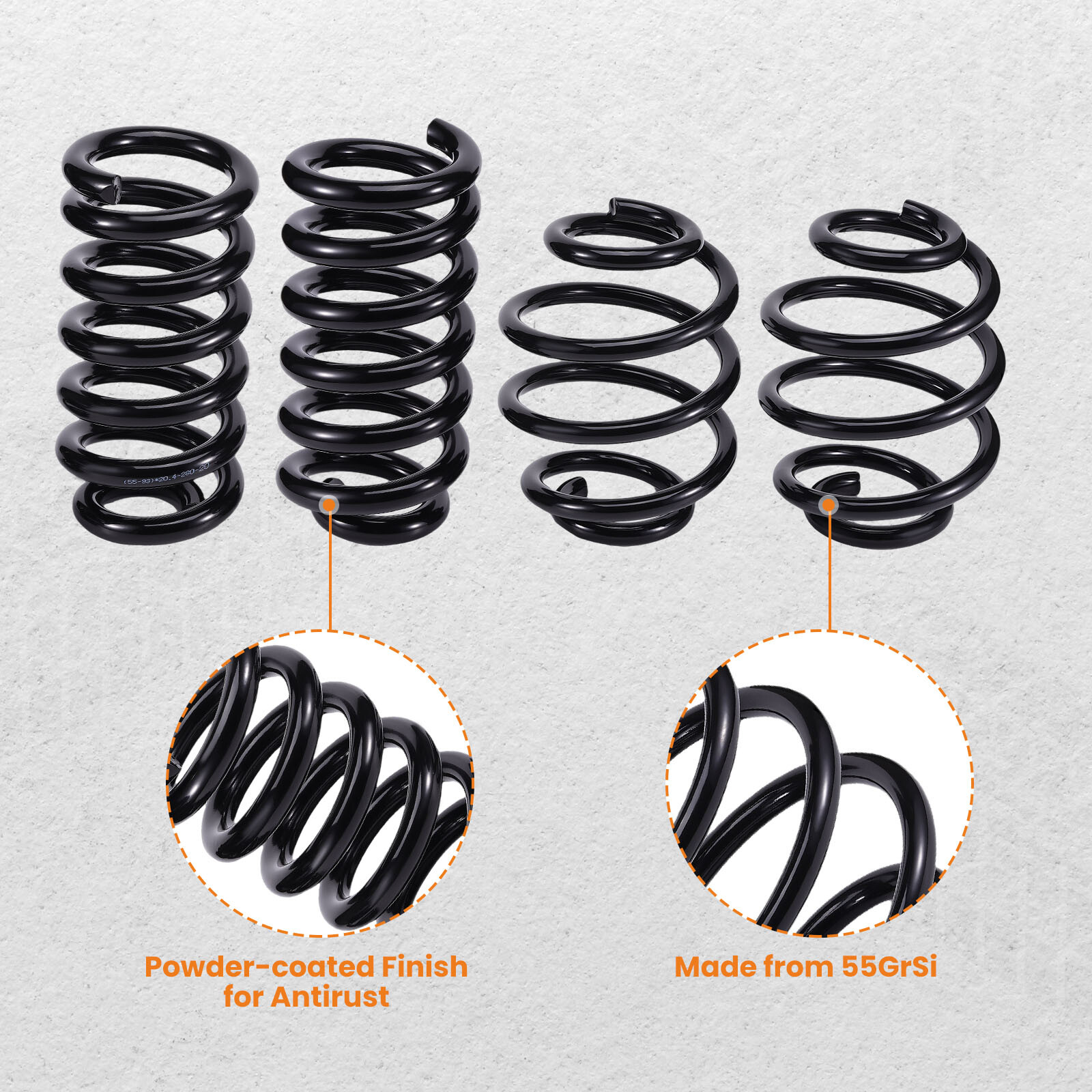3 Inch Front / 5 Inch Rear Drop Spring Lowering Kit for Chevrolet C10 ...