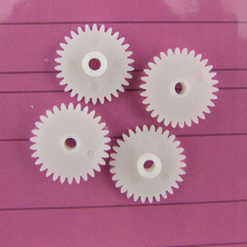 100Pcs Plastic Cogs Gear Gearbox Motor Shaft Wheels 3mm Hole dia 30 ...