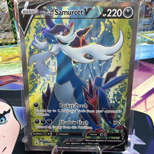 Holo Hisuian Samurott V Full Art 176/189 Ultra Rare Astral Radiance ...