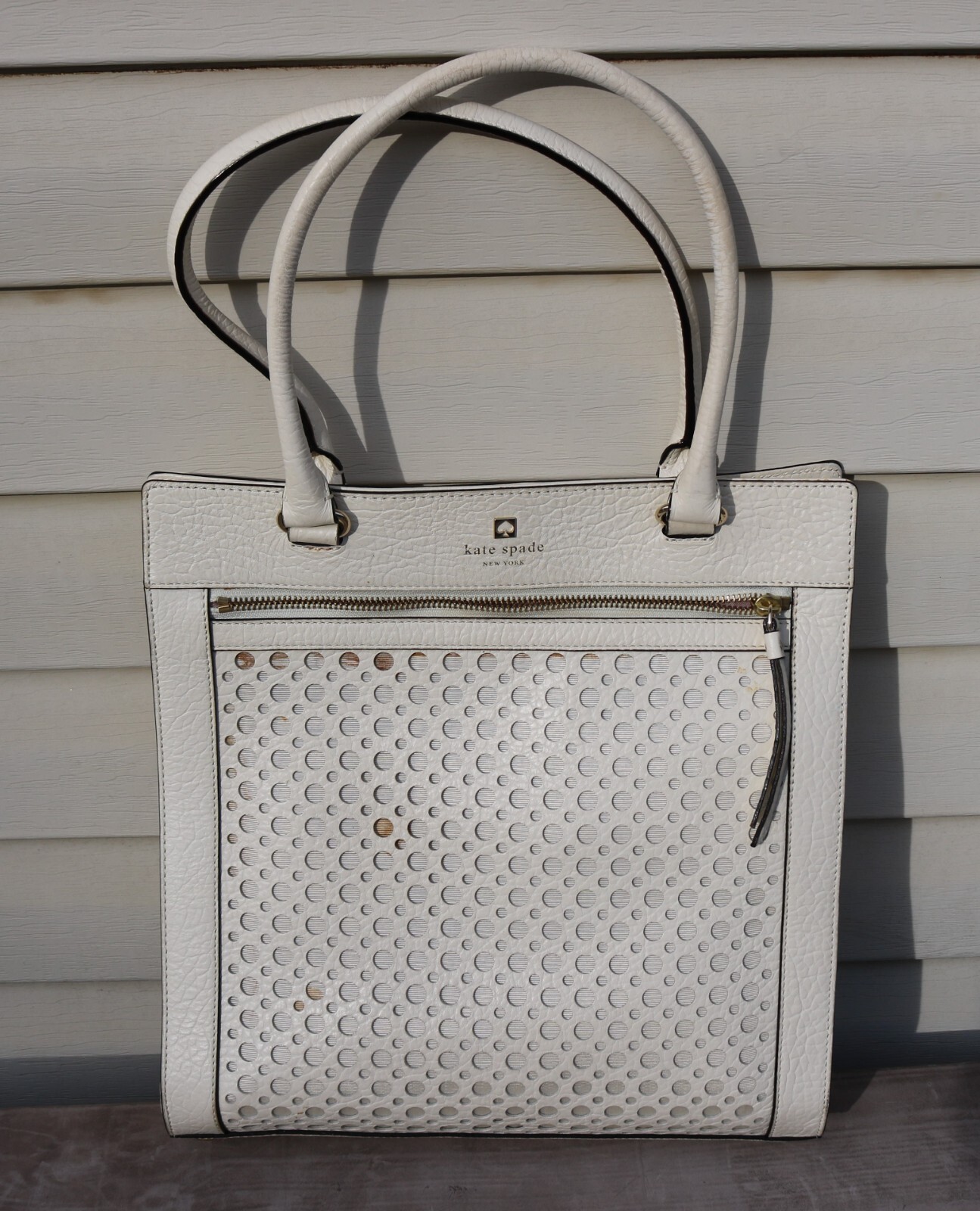 Kate Spade White Leather Designer Pocketbook MINT | eBay