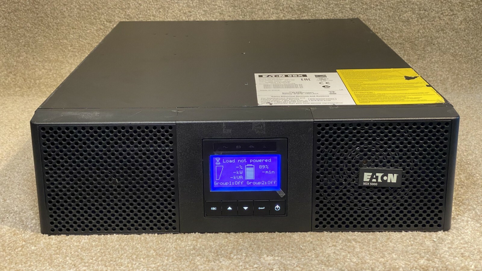 Eaton 9SX 5000i RT3U 5000 VA UPS - New Batteries - 12 Month RTB | eBay UK