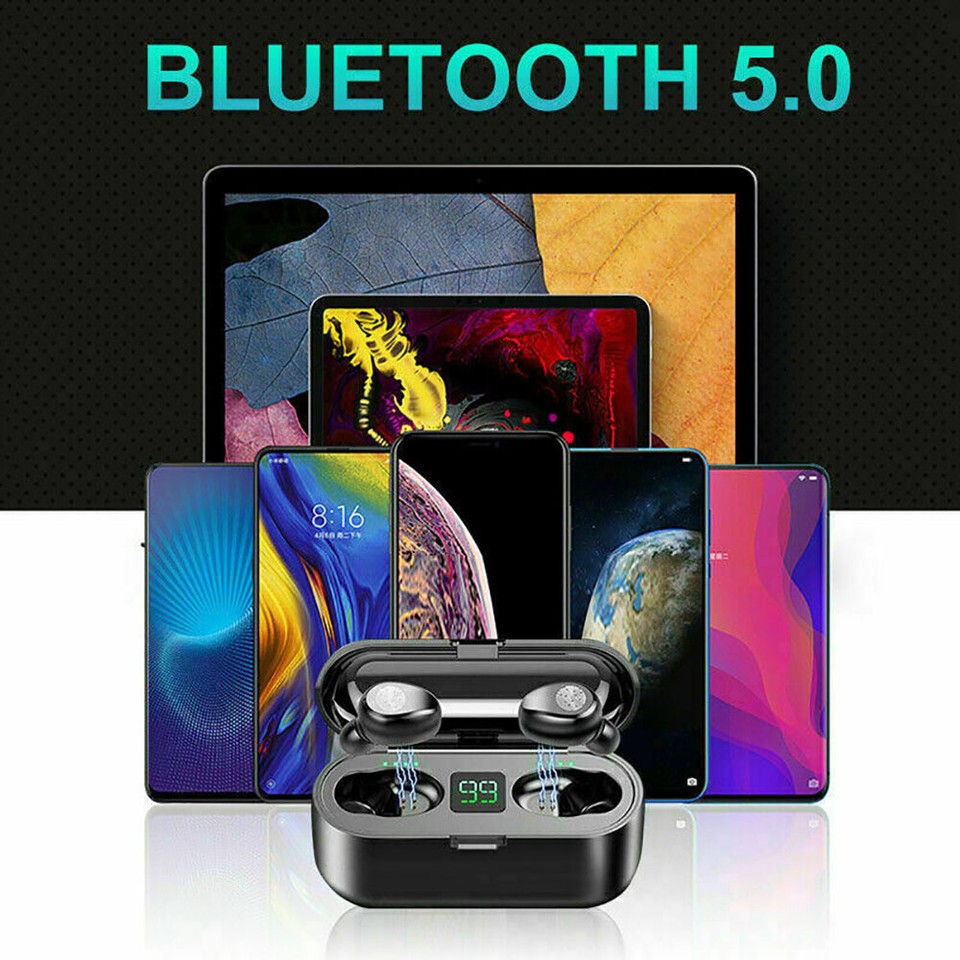 Bluetooth Earbuds Waterproof Bluetooth 5.3 Headset Noise Cancelling ...