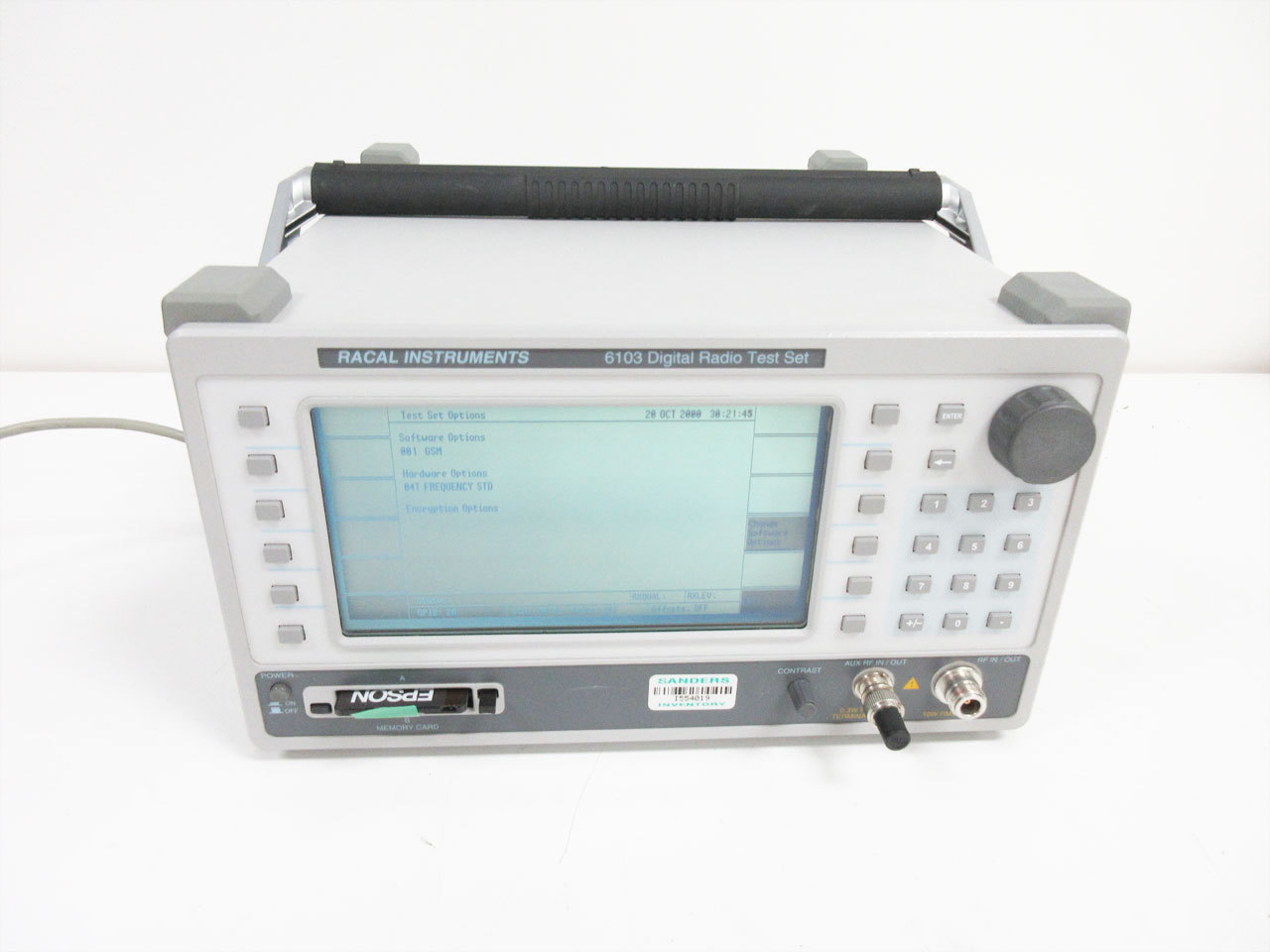 RACAL 6103 DIGITAL RADIO TEST SET OPTION 001 GSM 04T FREQUENCY STD | eBay