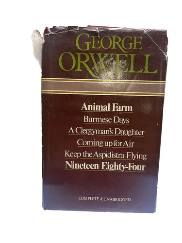 George Orwell 6 Novels Complete & Unabridged Omnibus Collection 1976 HC ...