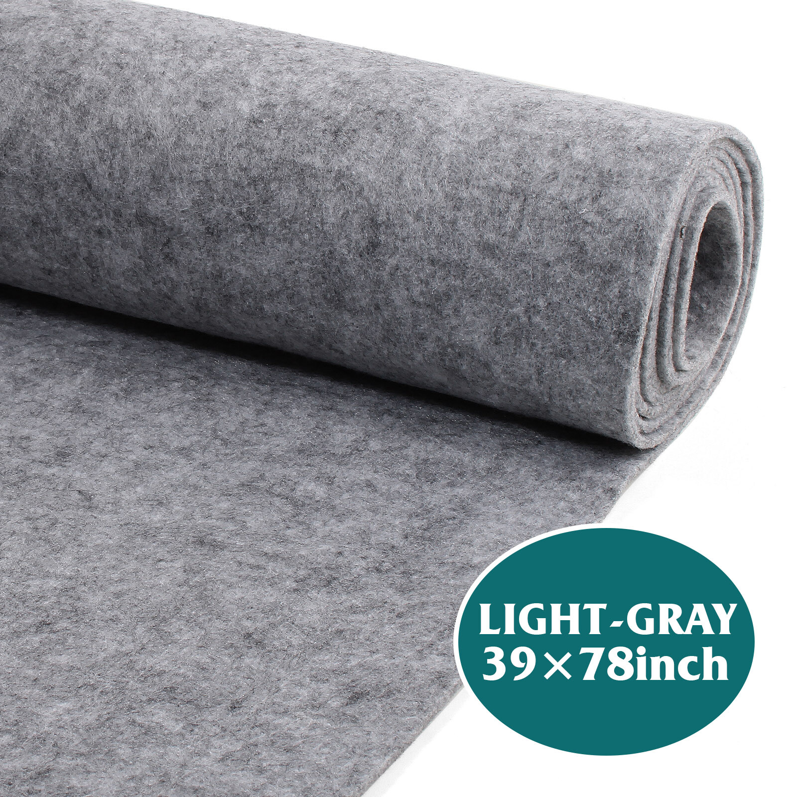 Light Grey Boat Carpet Remedy Marine Deck Cover Felt Anti-Dirty Fade 2M ...