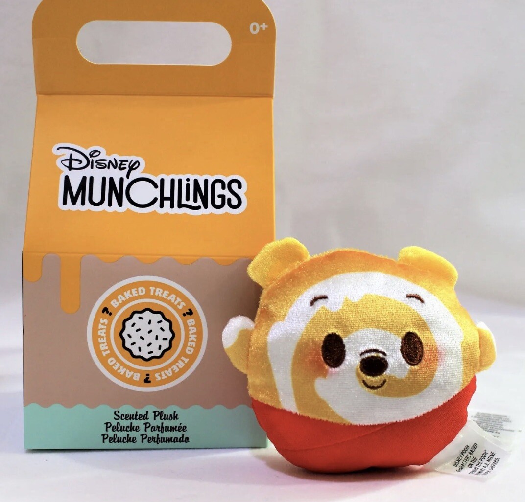 New Disney Munchlings WINNIE THE POOH Plush Baked Mini and Large Plush ...