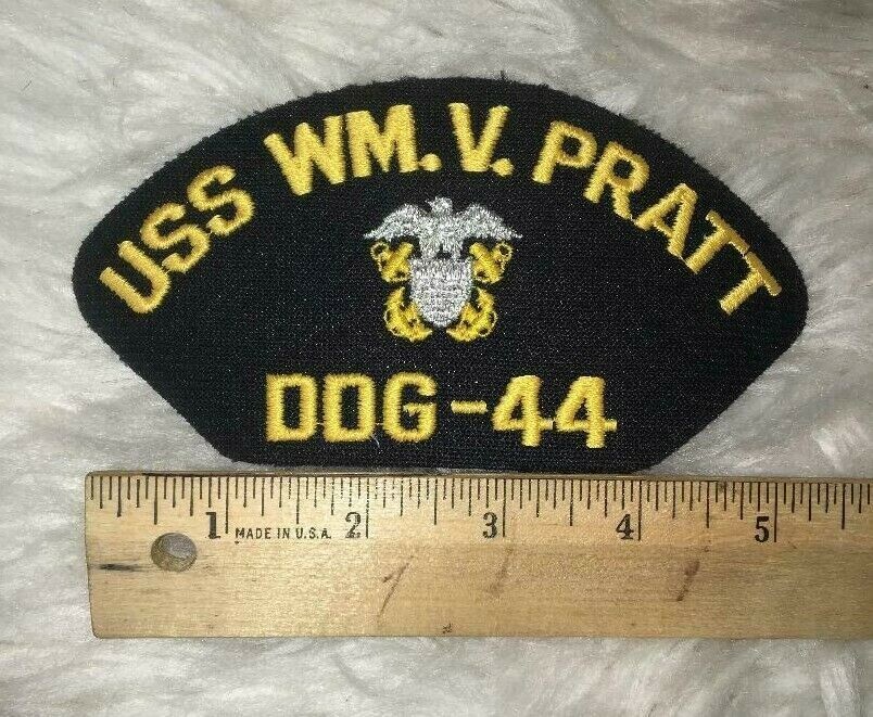 USS WM. V. Pratt DD4-44 Vintage NOS Patch Embroidered Navy CREST USA ...