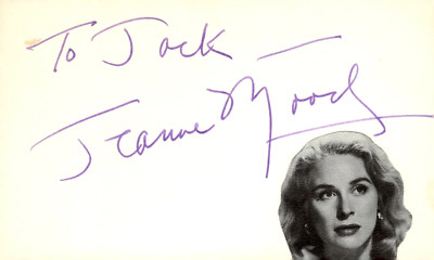 Jeanne Moody Signed Auto 3x5 Index Card Adventures of Jim Bowie | eBay