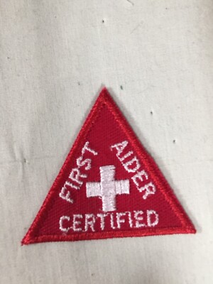 Red Cross First Aider Certified Emblem Patch | eBay