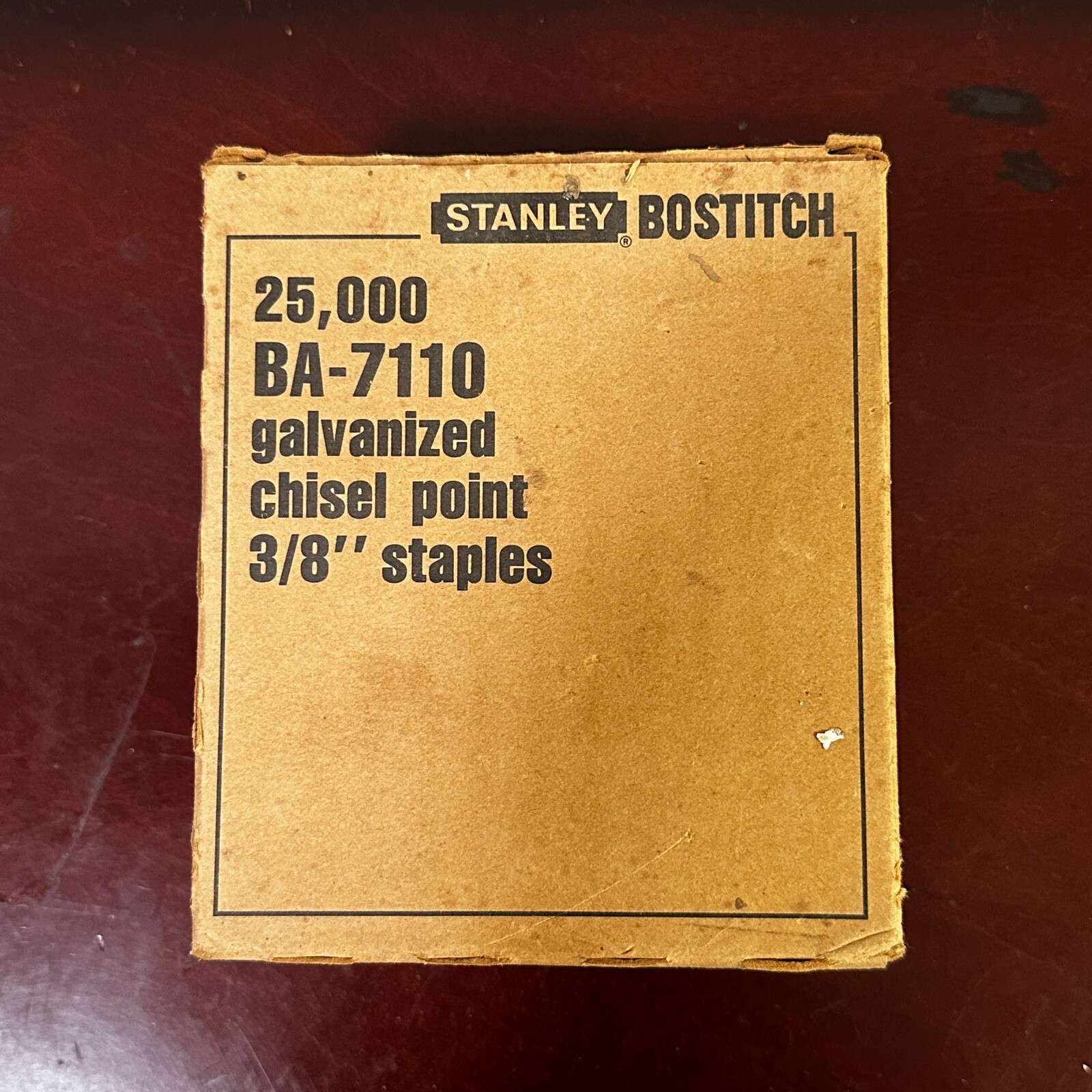 Stanley Bostich BA-7110 Galvanized Chisel Point Staples 3/8" 25 000 for ...