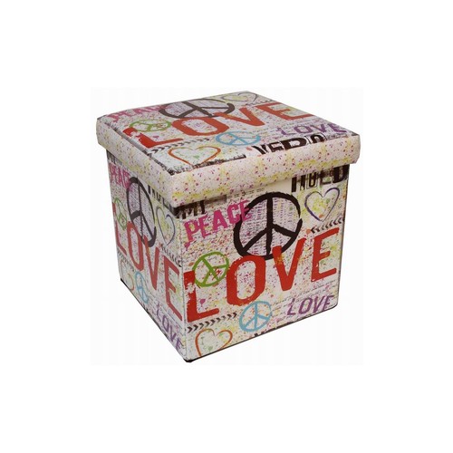 Pouf de rangement pour enfants et adultes 39x39x39 cm | Boîtes de ...