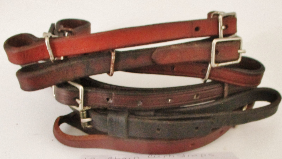 6 Leather Bridle Bit Curb straps-Bit Hobbles-Assorted Colors-Styles ...
