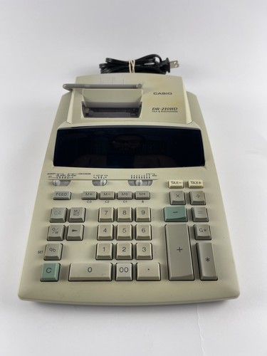 CASIO DR-210 HD Tax Exchange Fully Working Vintage Calculator | eBay