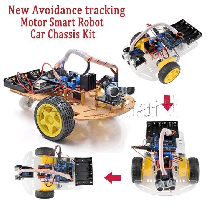 LAFVIN Smart Robot Car 2WD Chassis Kit With Ultrasonic, 51% OFF