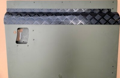 Land Rover Series 2 & 3 Front Black door protectors in 2mm chequer ...