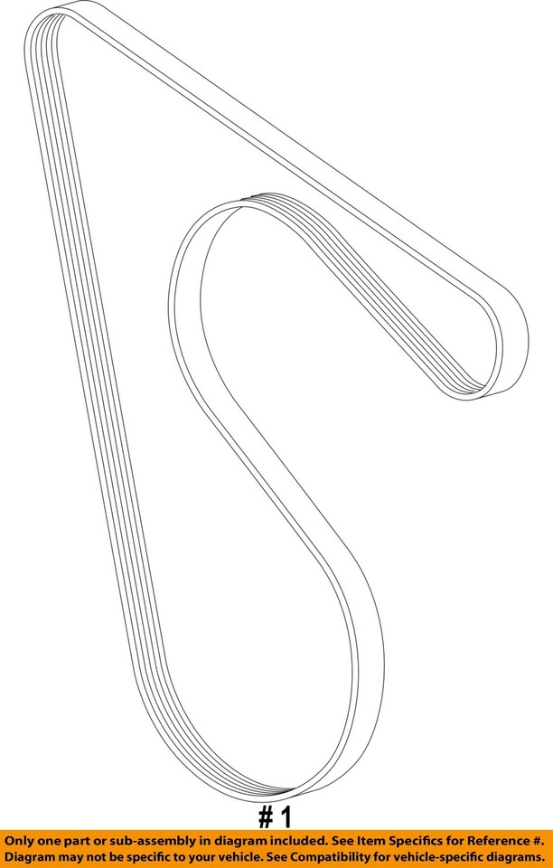 2020-2022 SILVERADO SIERRA 5.3 6.2 SERPENTINE BELT W/P ALT NEW GM ...