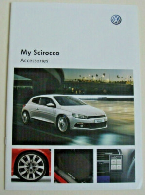 Volkswagen . Scirocco . My Scirocco Accessories . 2011 Sales Brochure | eBay UK
