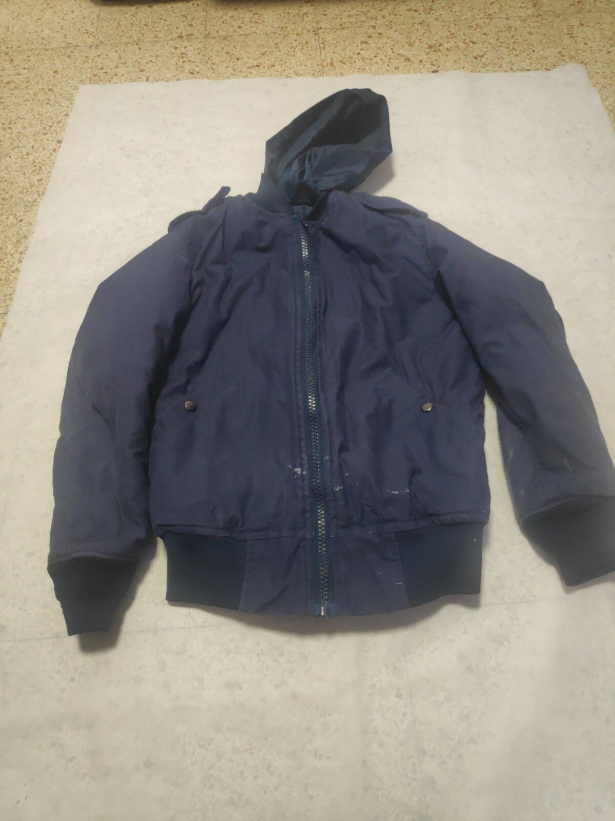 blue navy dubon parka Bomber Jacket IDF Israeli Army size medium Air ...