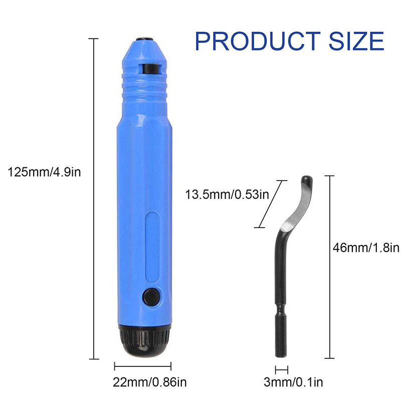 Deburring Tool 11pcs Rotary Deburr Blades Set Metal Kit for Wood Copper ...