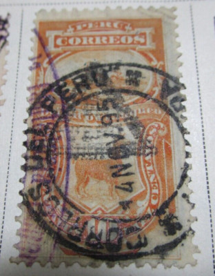 Peru Stamp 1874 10C Antique StampBook3-520 | eBay