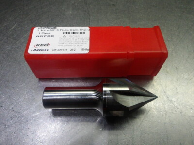 KEO 1.25" 60 Deg 6 Flute Carbide Countersink 3/4" Shank 55788 (LOC2796B ...