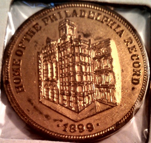 1899 R-Phl-79 Philadelphia Record Medal 32mm Gilt Brass | eBay