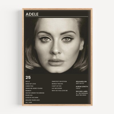 Adele - 25 Album Cover Music Poster. Great gift! | eBay
