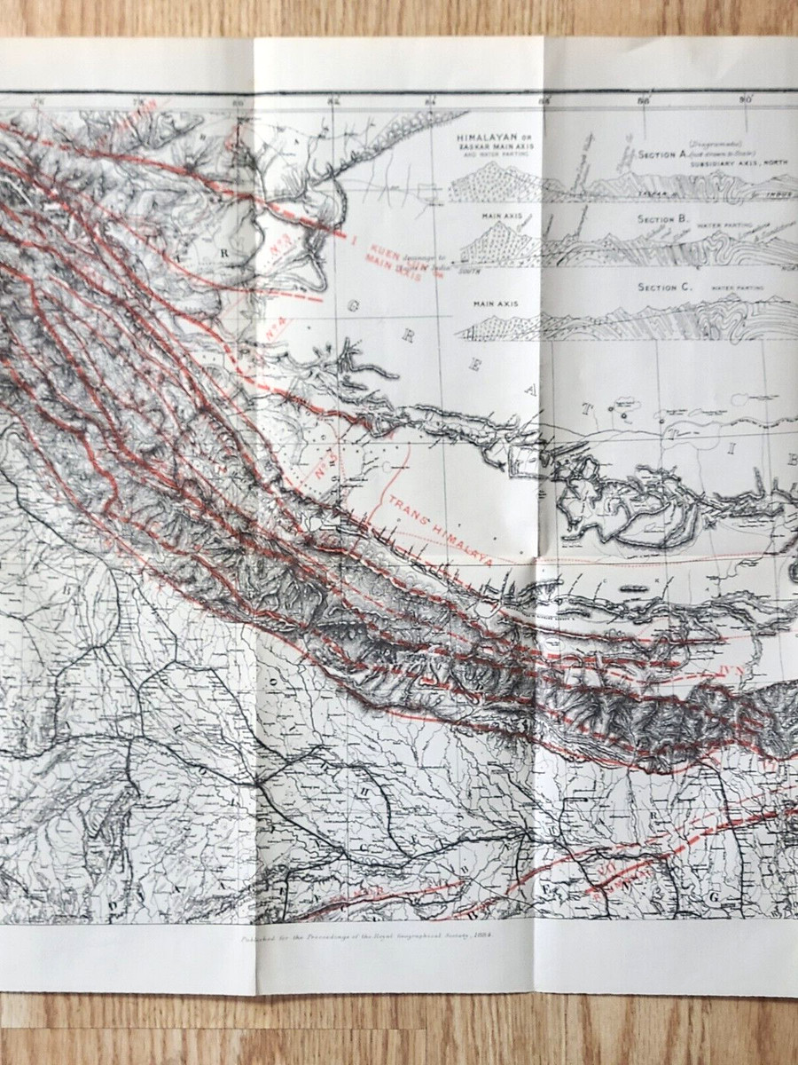 Himalayan Mountain Range Map