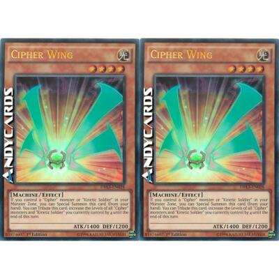 2x CIPHER WING (Cipher Ala) • Ultra R • DRL3 EN028 • YUGIOH ...