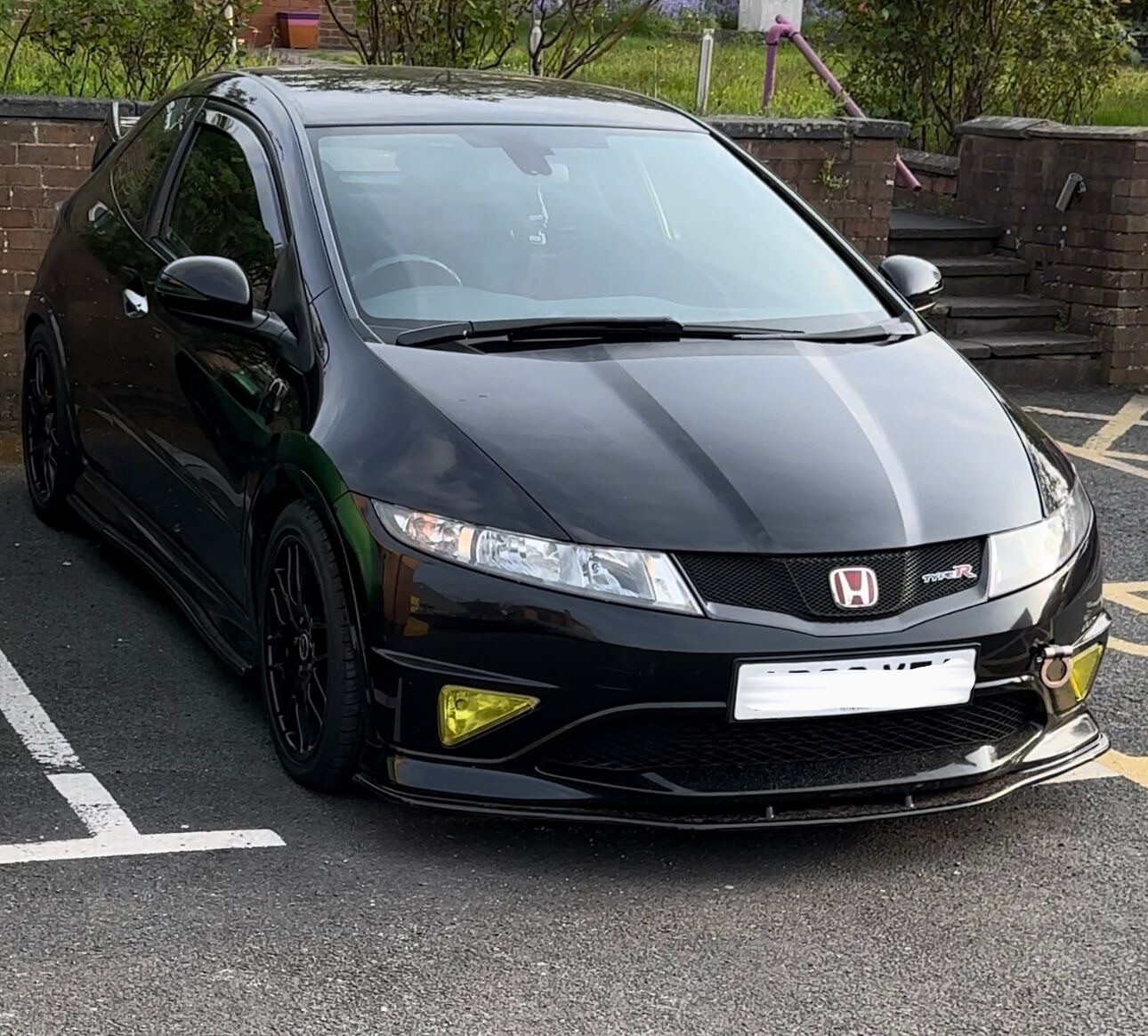 HONDA CIVIC FN/FN2 TYPE R/ TYPE S FRONT LIP SPOILER SPLITTER BODYKIT ...