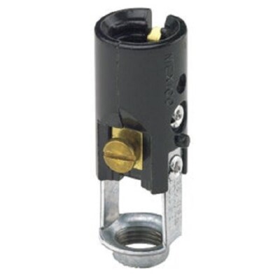 (20)-Leviton Keyless Candelabra Base Black Lamp Socket 041-10025 | eBay