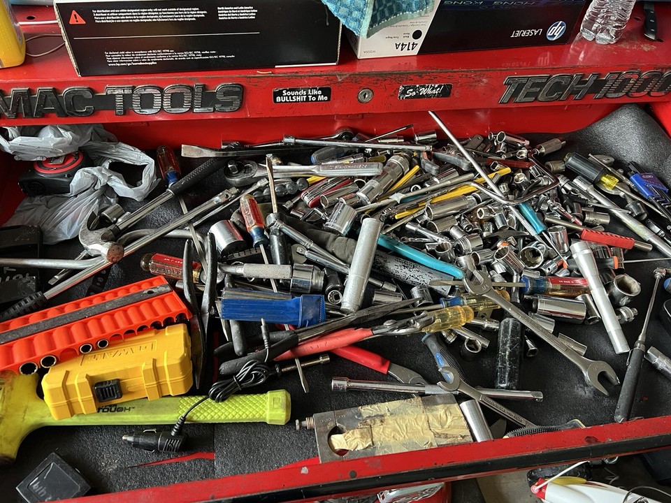 mac tool box used,Macsimizer series Red,with Butcher Block Top,Tool ...