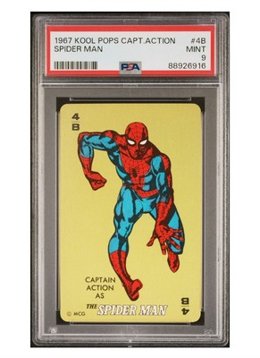 1967 Kool Pops Captain Action Spider-Man #4B Green PSA 9 (Low Pop!) 🔥🕸🔥 ...