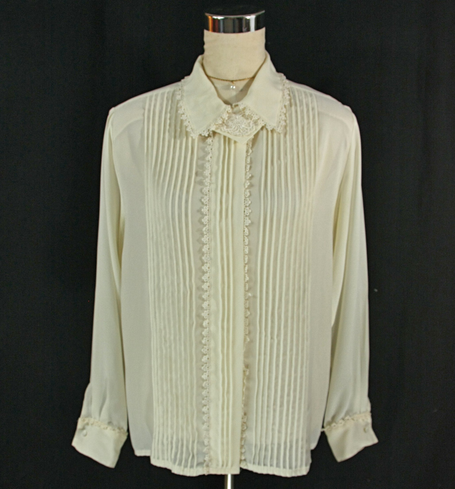 Vintage Claudia Richard Lacey Pinch Pleat Sheer Secre… - Gem