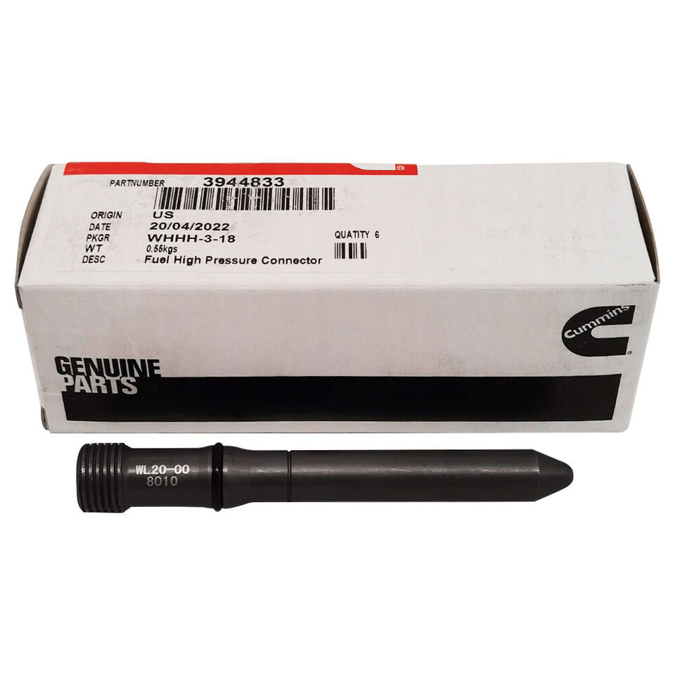 Cummins OEM New 6 Injector Connector Tubes for 1998-02 Dodge 5.9L 24V ...