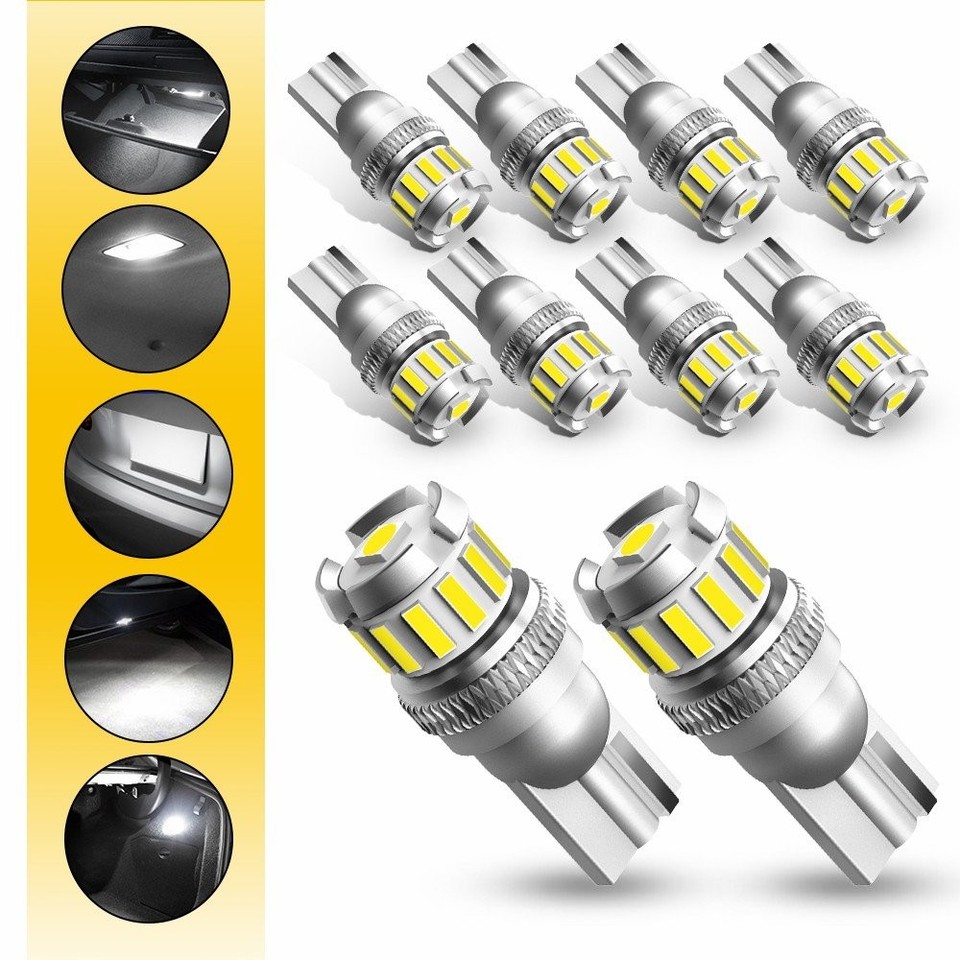 1-9x T10 LED License Plate Light Bulbs for Toyota Highlander 01-21 ...