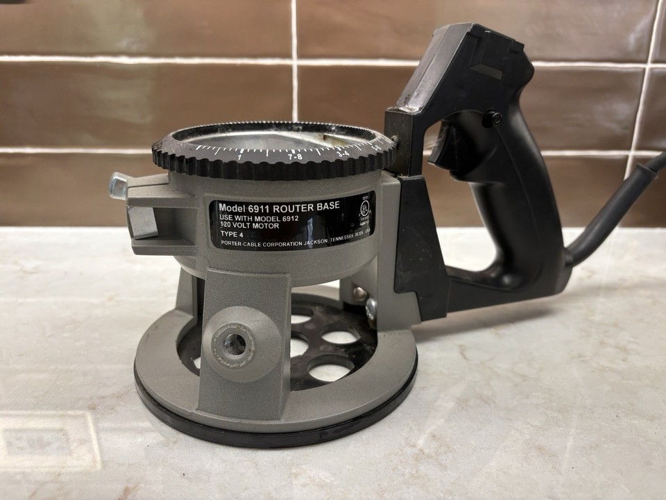 Porter Cable Model 6911 D Handle Router Base Use W/ Router 6902-6912 ...