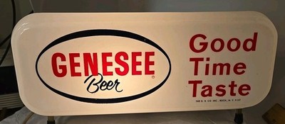 Vtg Genesee Beer Light Sign American Sign Advertising Plastic Metal ...
