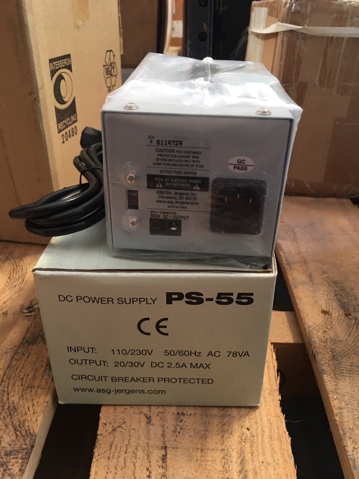 Lot of (2) ASG PS-55 Power Supply For Electric Screwdriver w/Warranty ...