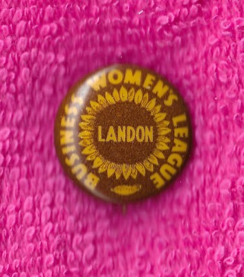 1936 Alf Landon - 7/8" / "Women's League" Presidential Campaign Button ...