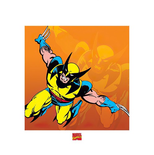 Wolverine - Marvel Comic Poster / Art Print (Orange / Attack) (Size: 16 ...