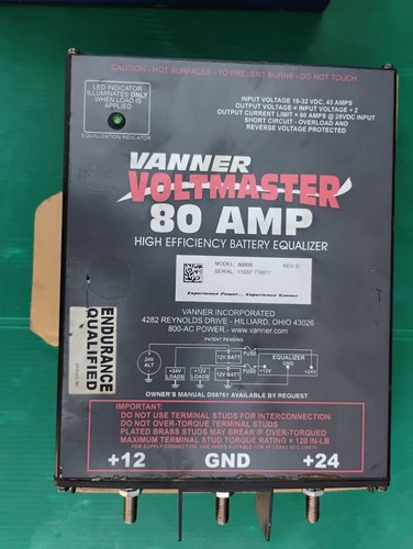 Vanner Voltmaster 6680B 80 AMP High Efficiency Battery Equalizer 24 to ...