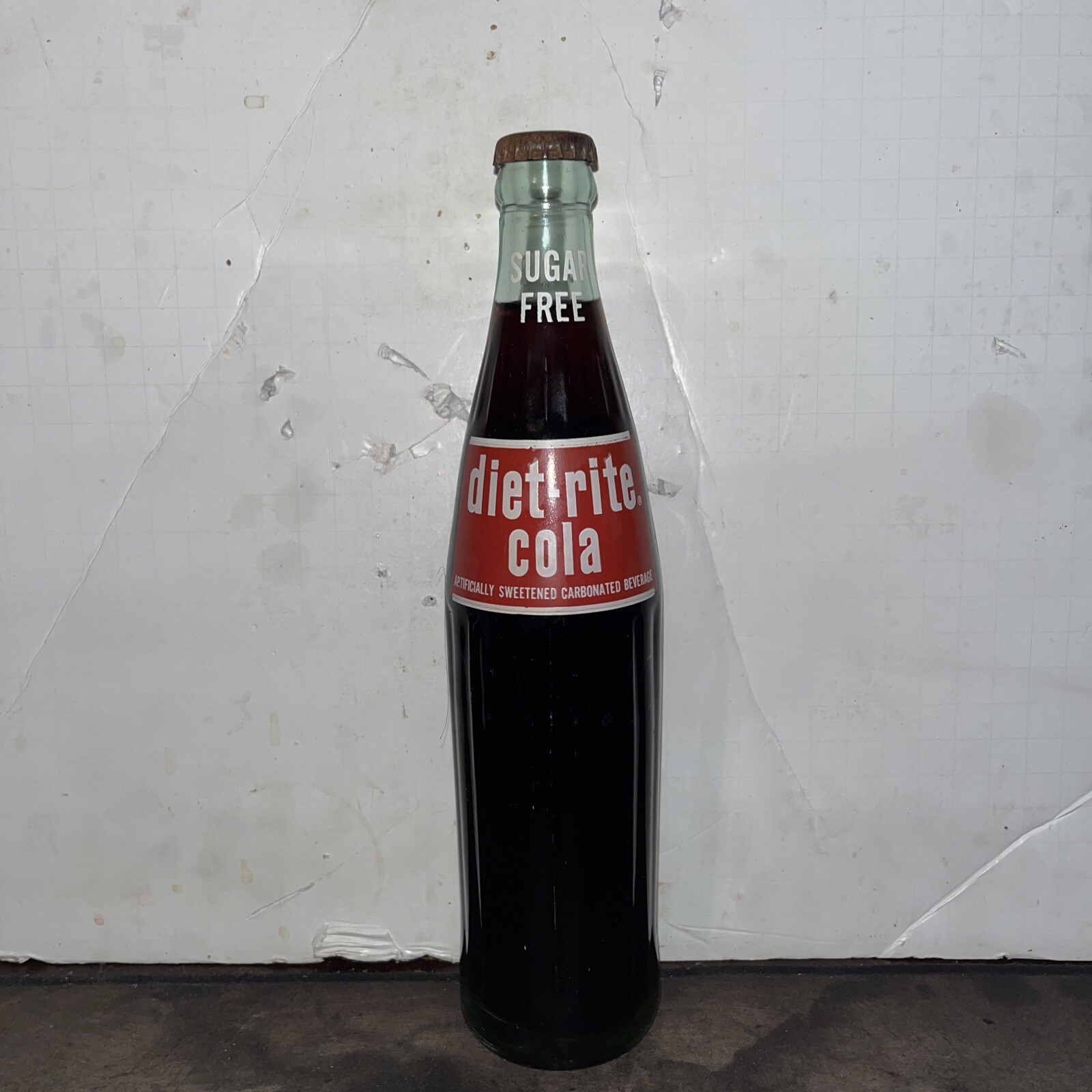 Full 1 Pint Diet Rite Cola Soda Bottle | eBay