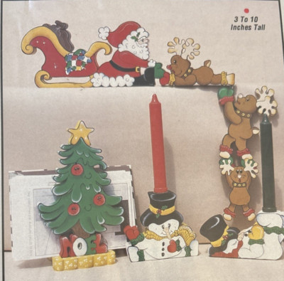 Vtg Rare Workshoppe Originals COUNTRY CHRISTMAS Tole Painting 1994 ...