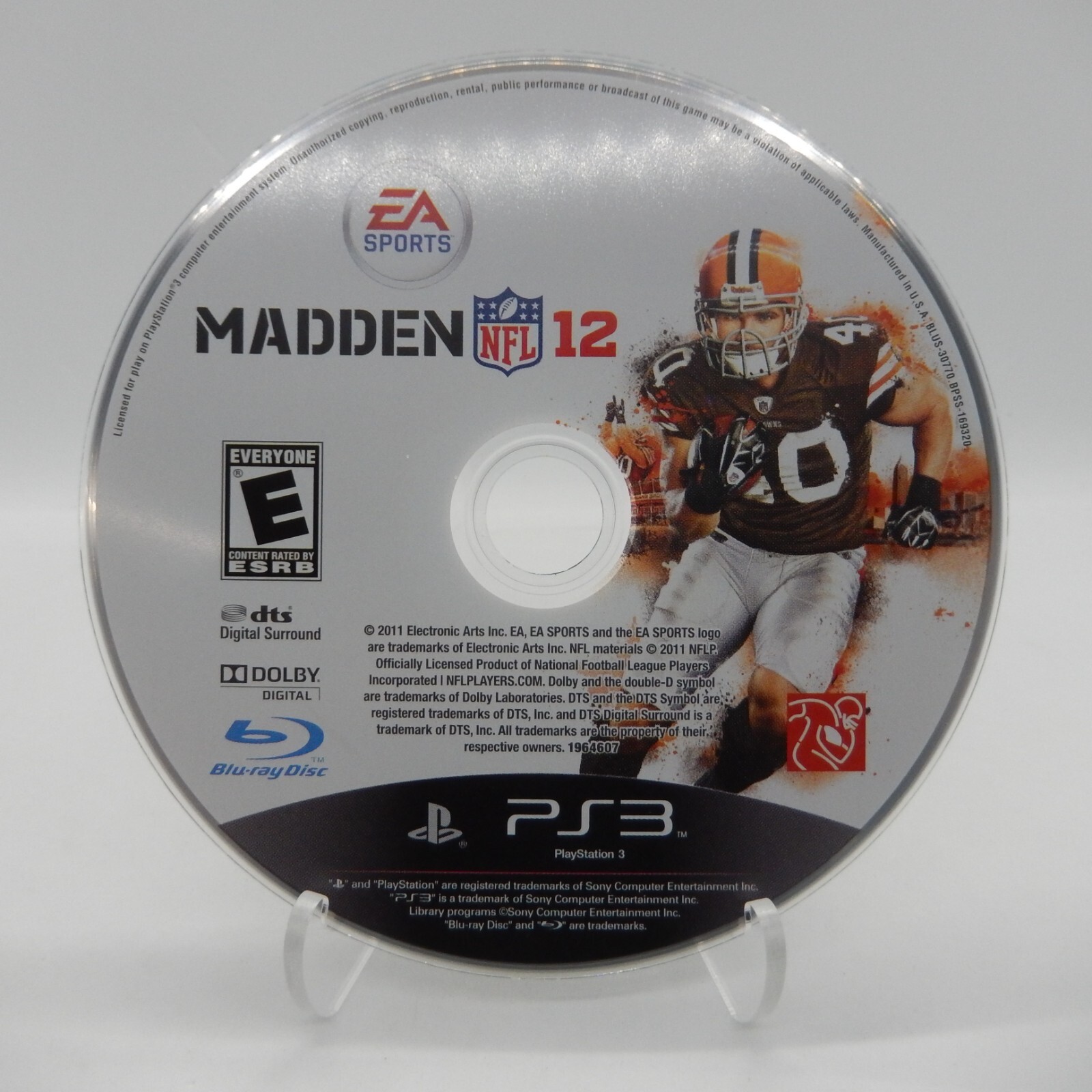 Madden NFL 12 Sony PlayStation 3 PS3 2011 Disc Only Tested and Working ...