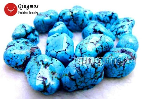 10-20mm Natural BAROQUE Blue Turquoise Loose Beads for Jewelry Making ...